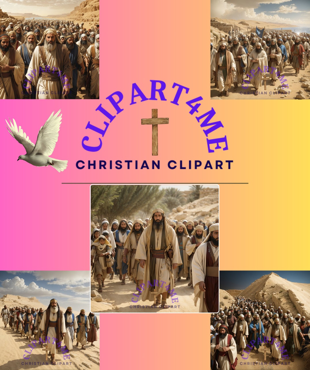 The Exodus Stock Graphics: Digital Religious Art Bible - Etsy