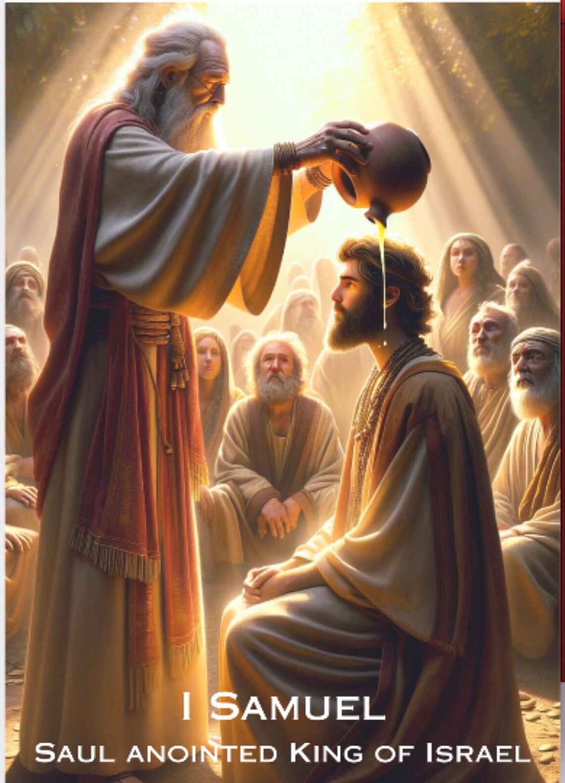 Biblical Art Print - King Saul Anointed by Samuel - High Resolution ...