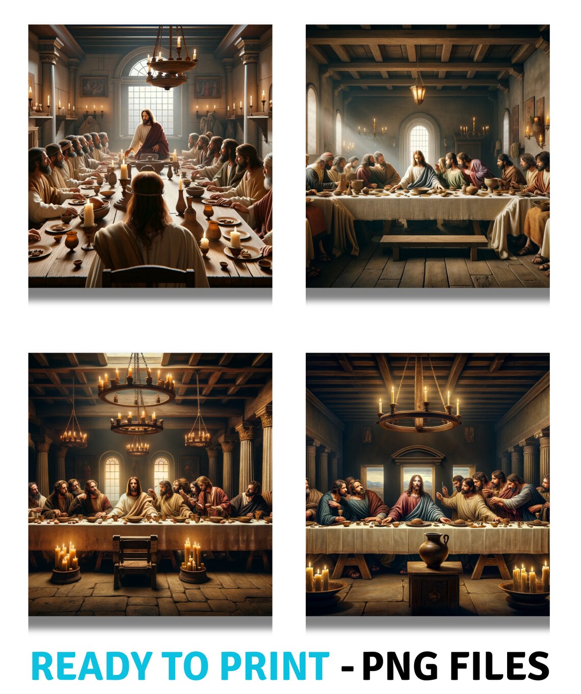 Easter Wall Art: the Last Supper, Jesus With Disciples, Christian ...