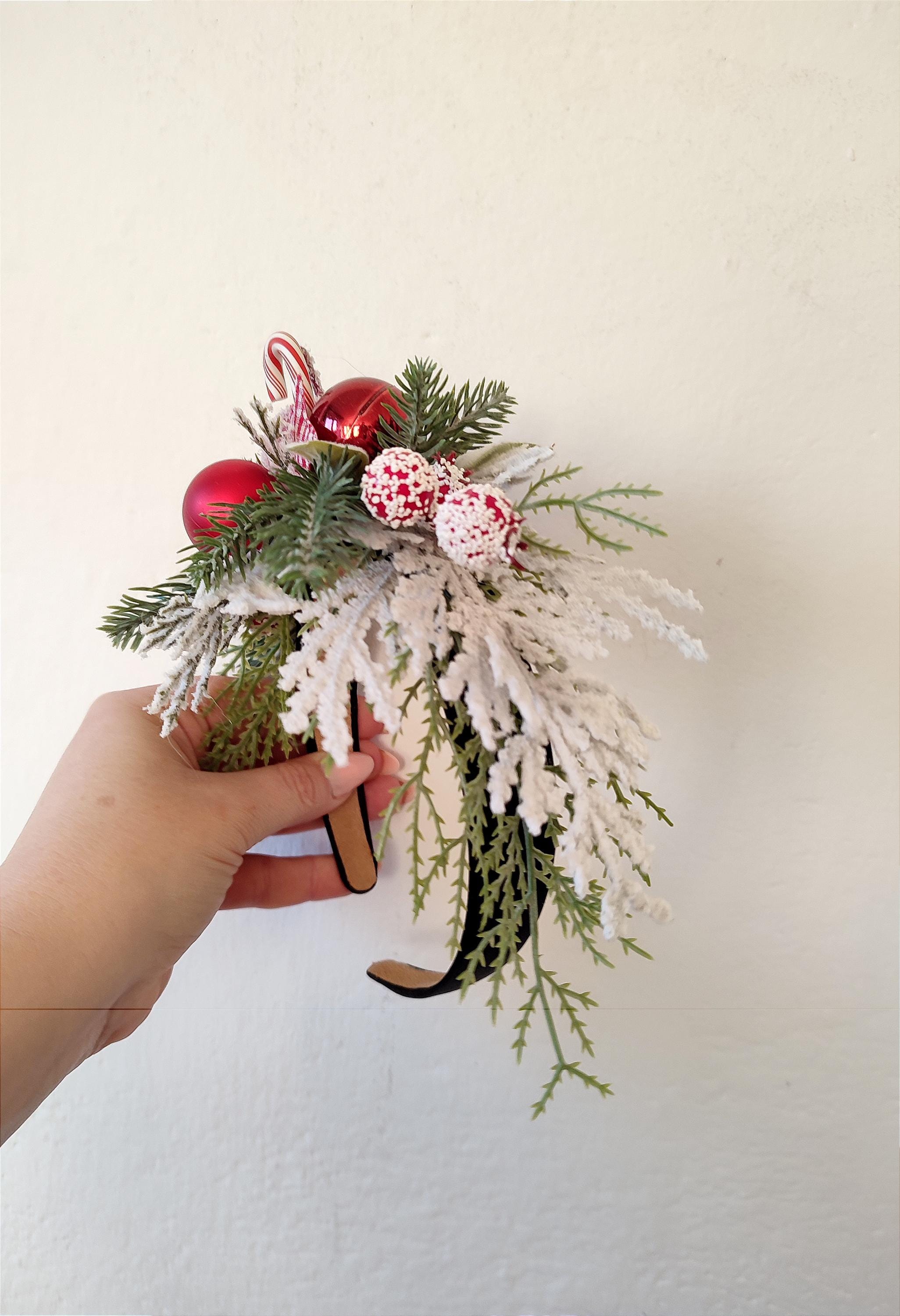 Candy Cane Christmas Headband, Festive Holiday Hair Accessory With ...