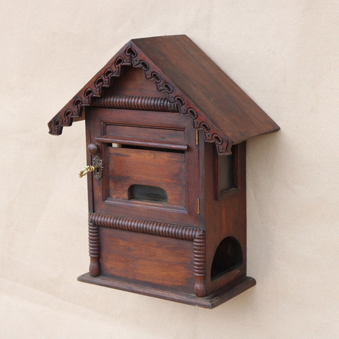 Wooden Mailbox Wall Mounted Mailboxwooden Letter Boxoutdoor - Etsy