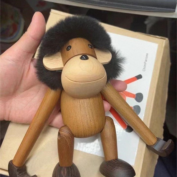 Monkey Toy Wood - Etsy