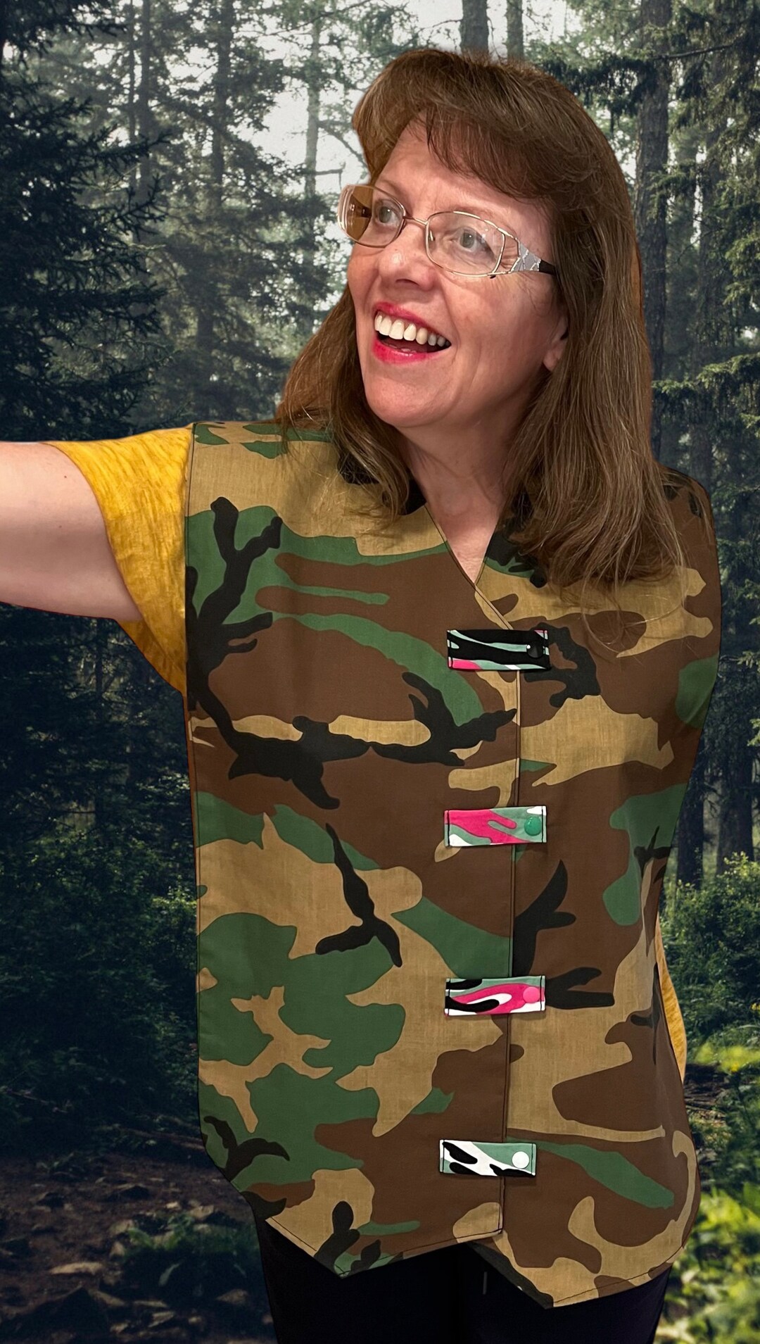 Camo Adult Bib Pink Camo Lady Bib Camo Cover for Women Pink Camo Gift ...