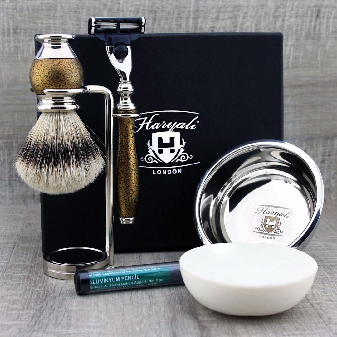 Men's Shaving Kit Handmade Luxury Shaving Set | Grooming Essentials for ...