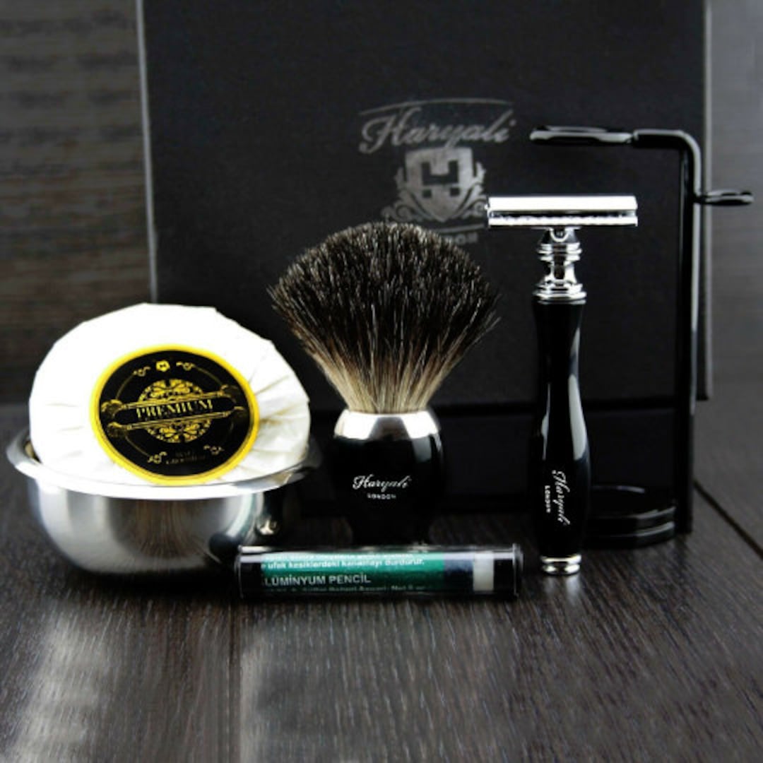 Personal Shaving Kit 5 Piece Shaving Kit for Men Gift Set Shaving Brush ...
