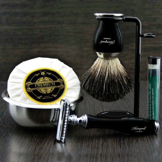 Personal Shaving Kit 5 Piece Shaving Kit for Men Gift Set Shaving Brush ...