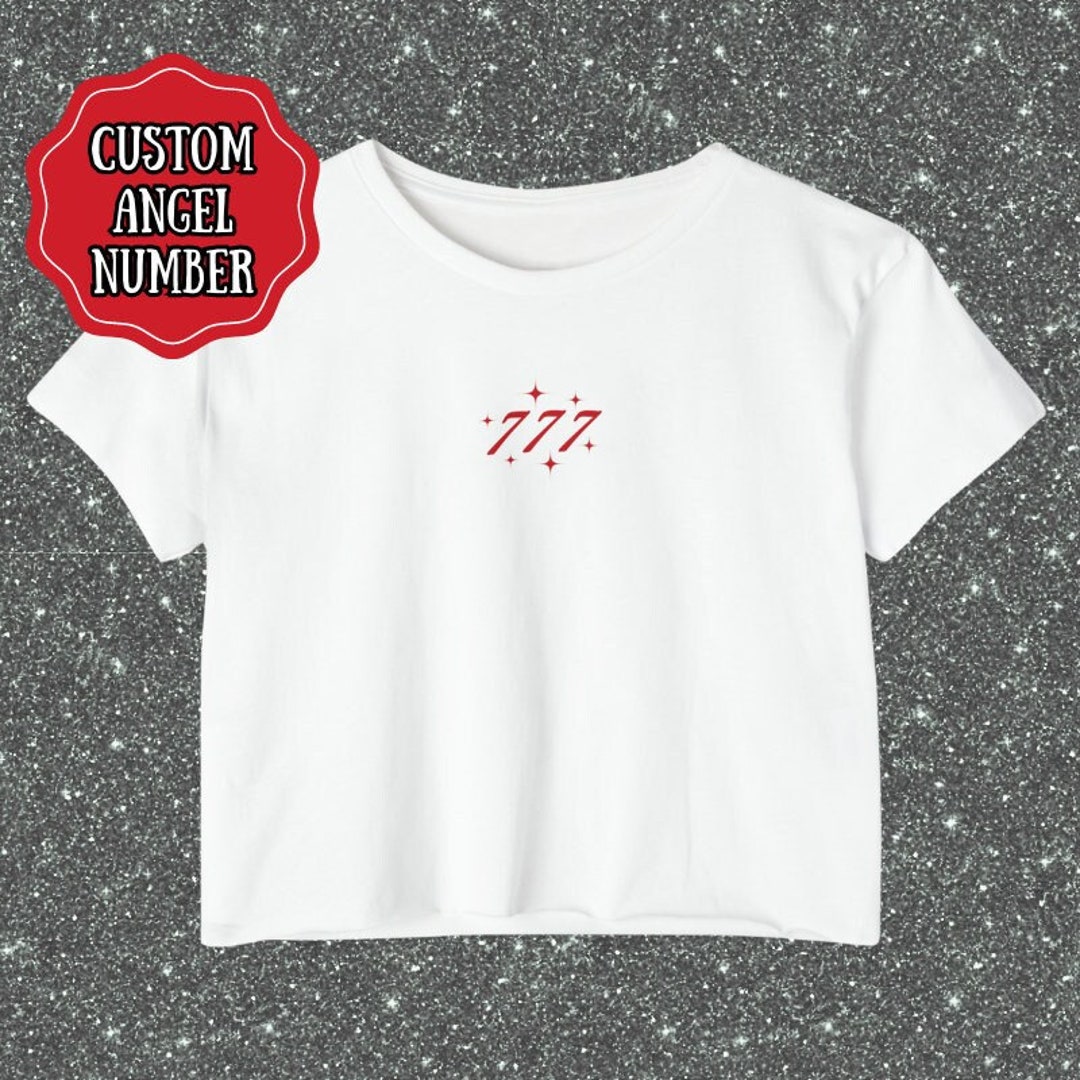 Custom Angel Numbers Y2K Baby Tee Gen Z Shirt Baby Tee Y2K Angel Number ...