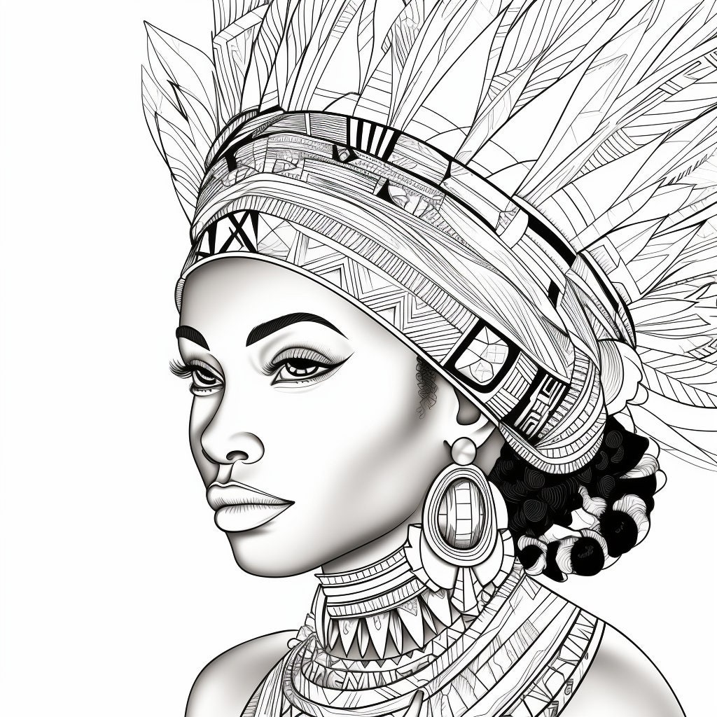 40 Africa Themed Colour Pages - Etsy