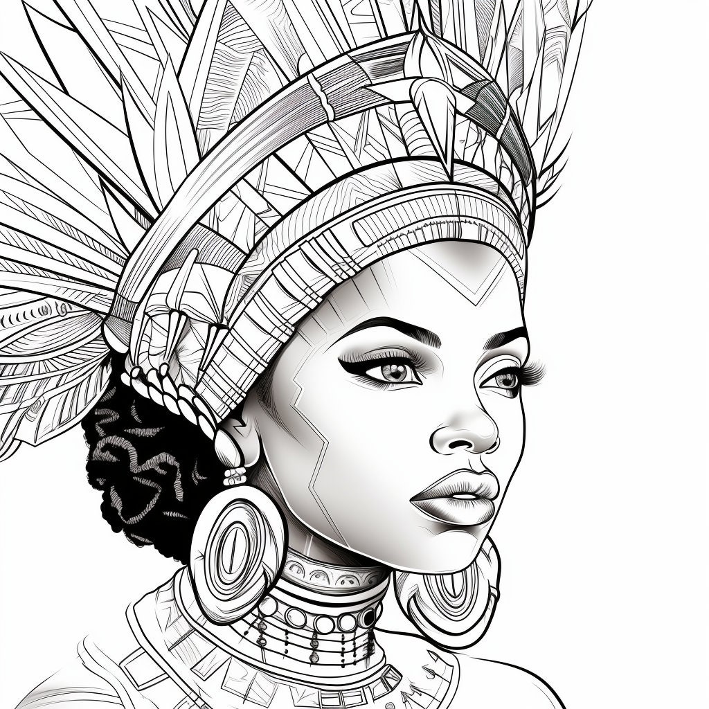 40 Africa Themed Colour Pages - Etsy