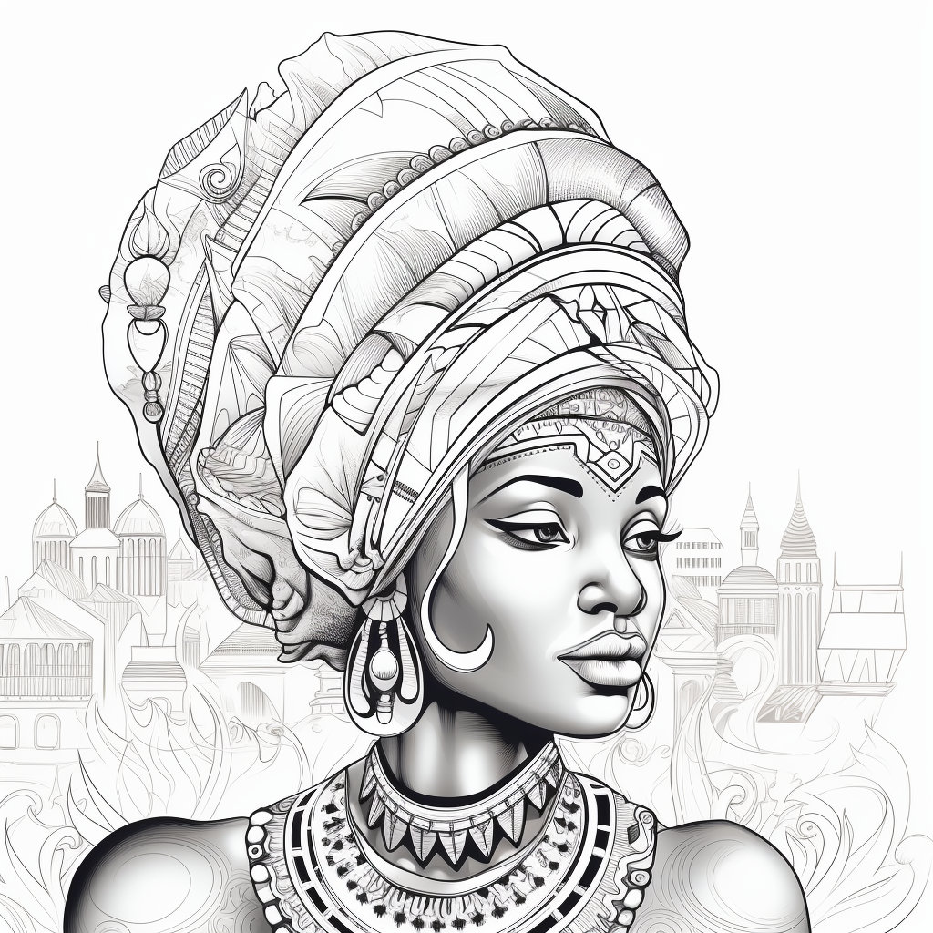 40 Africa Themed Colour Pages - Etsy