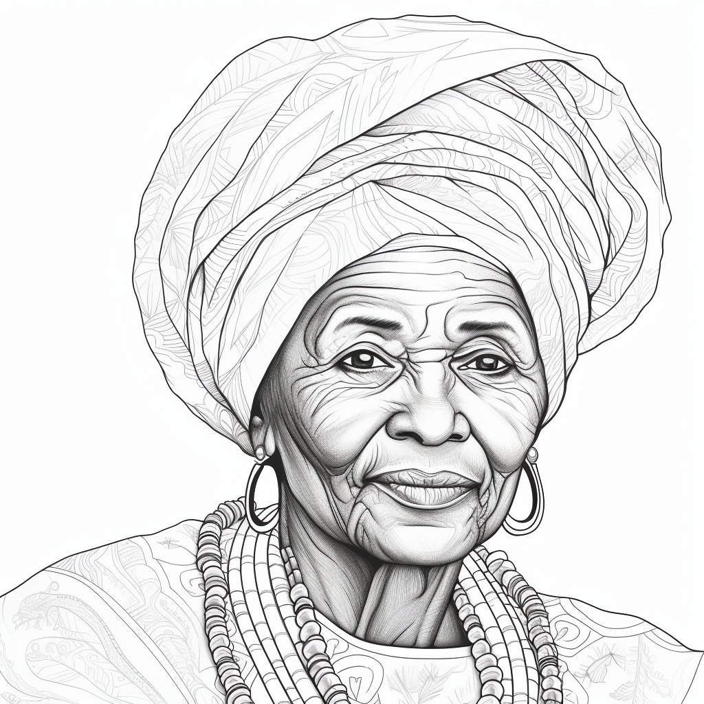 50 Africa Themed Colour Pages. Queens, Warriors and Families - Etsy