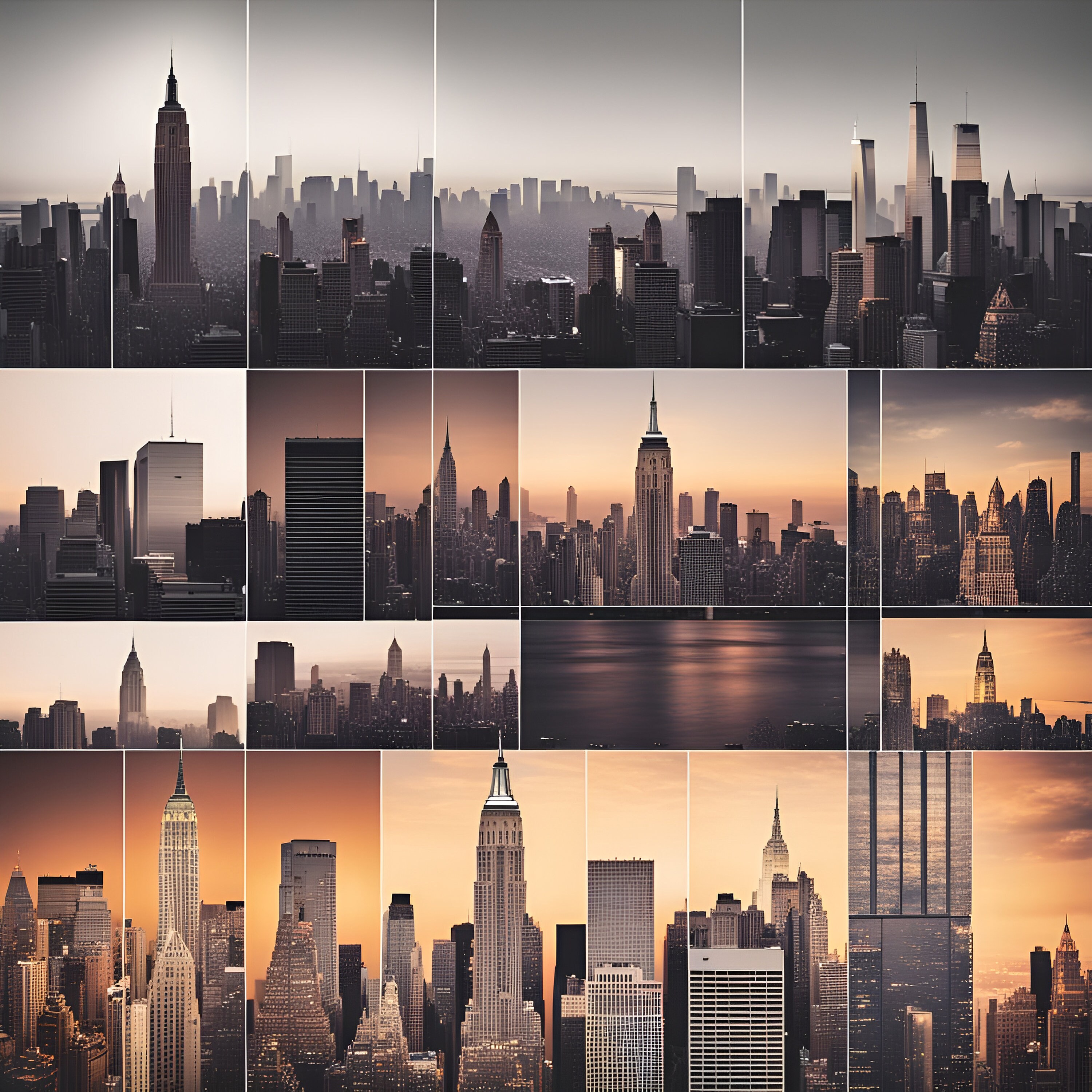 8K Hi-res Skyline Illustration of New York City. - Etsy