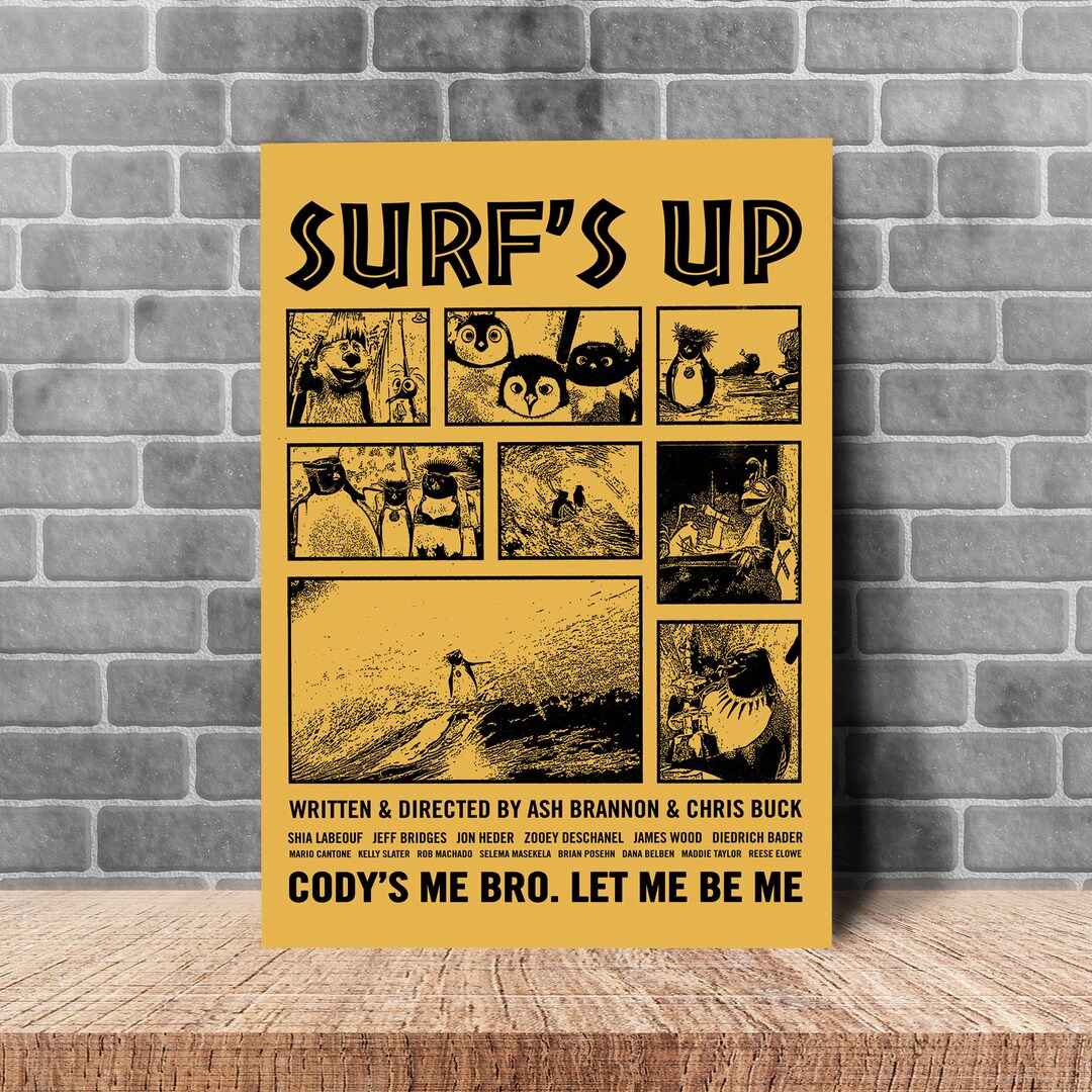 Surf's up Movie Poster Surf's up Movie Print Music & - Etsy