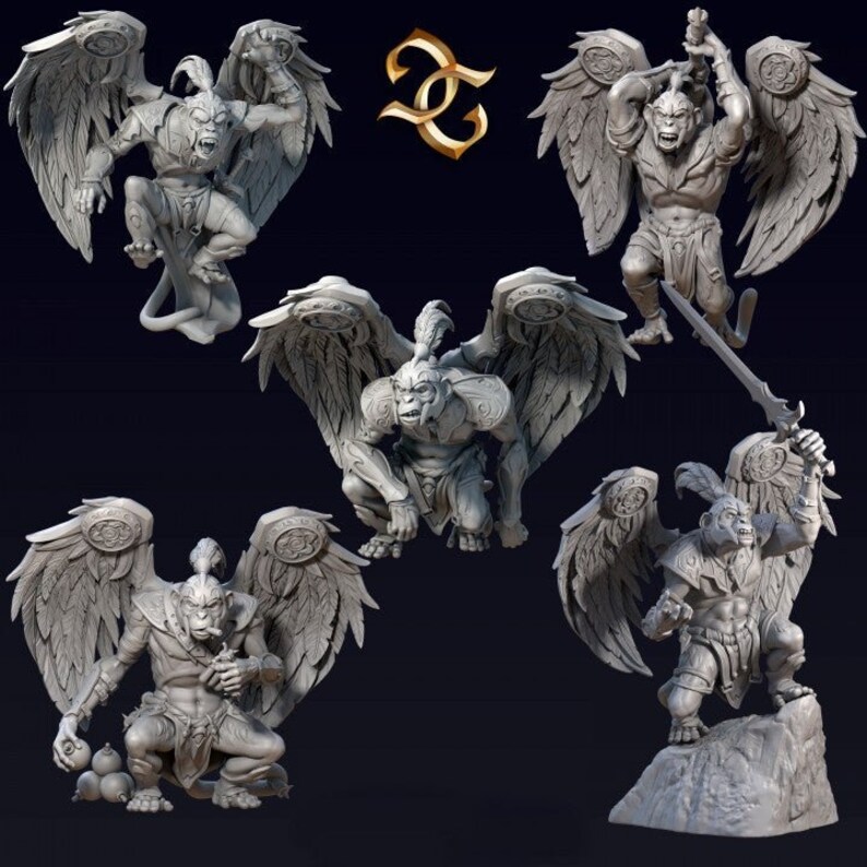 Flying Monkeys Great Grimoire's 35mm Miniature Monster - Etsy