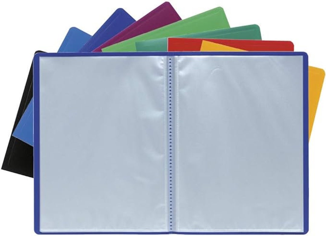 Exacompta A4 Soft Cover 30 Pockets Display Book Anti-glare Presentation ... Exacompta A4 Soft Cover 30 Pockets Display Book Anti-glare Presentation ...