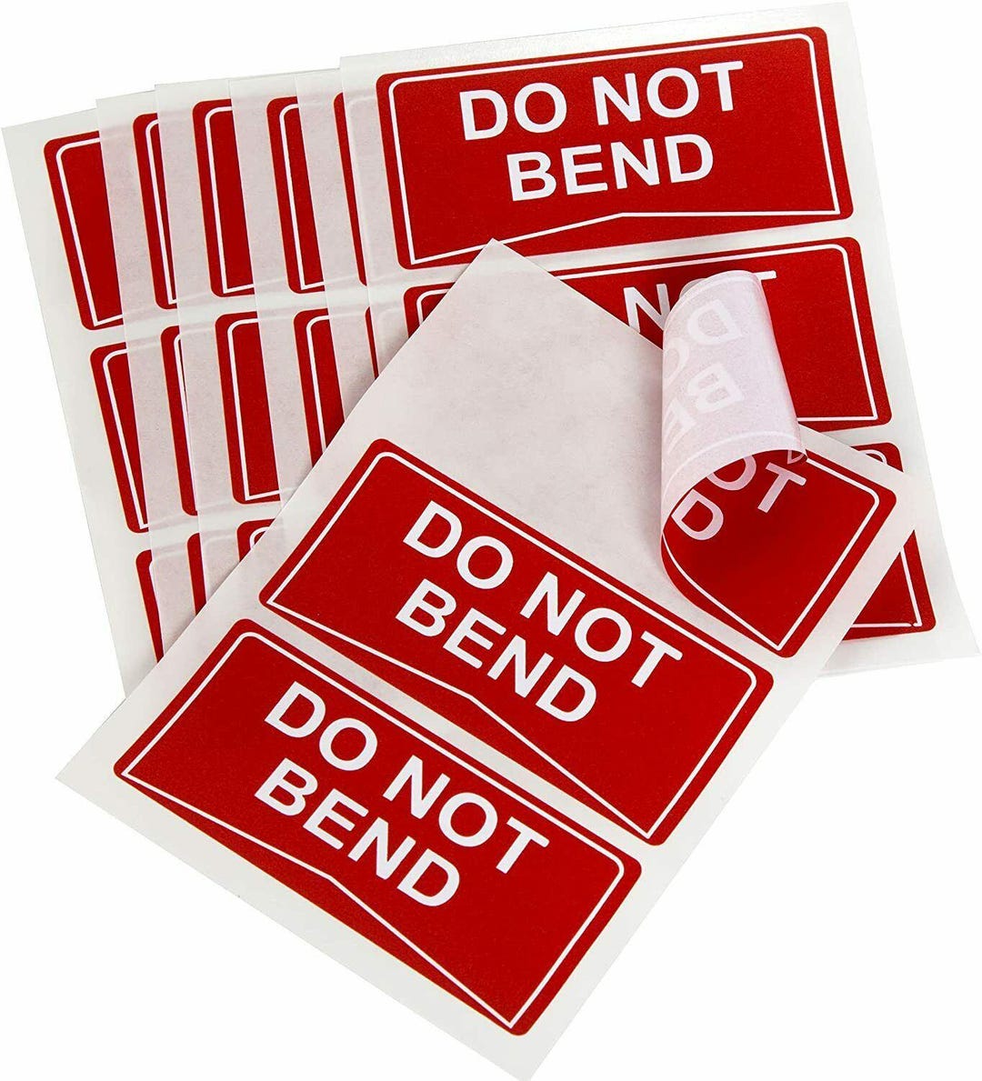 IVY Do Not Bend Red & White Labels Self Adhesive Small/medium Packs ...