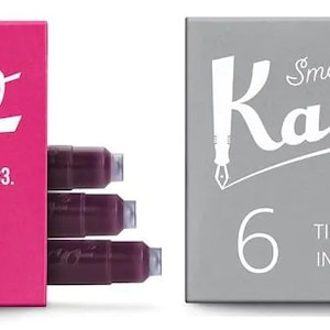 Kaweco Fountain Pen Ink Cartridges Refills - Assorted Colours - 6 ...