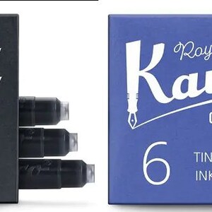 Kaweco Fountain Pen Ink Cartridges Refills - Assorted Colours - 6 ...