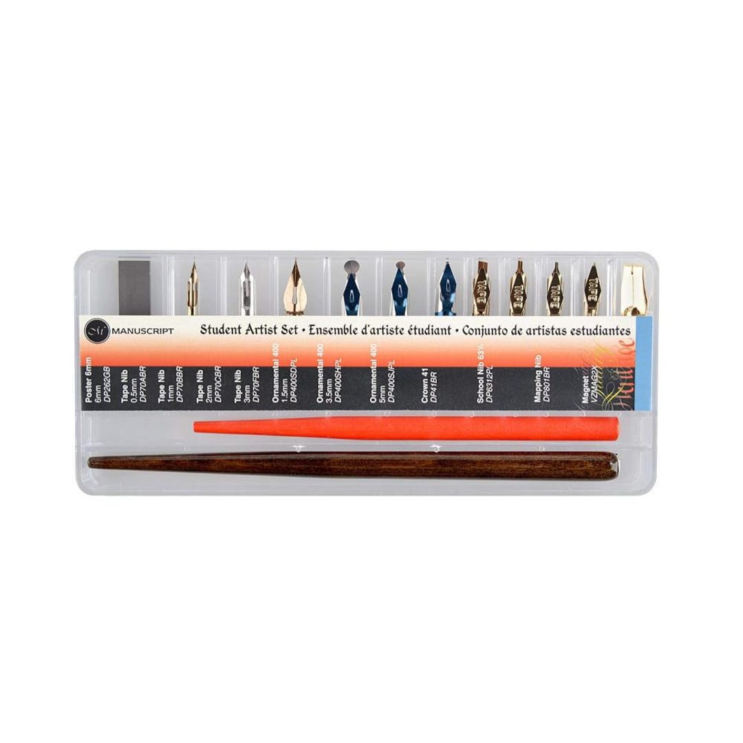 MANUSCRIPT Student Art Set - Calligraphy Beginners Set 2 X Dip Pen and ...