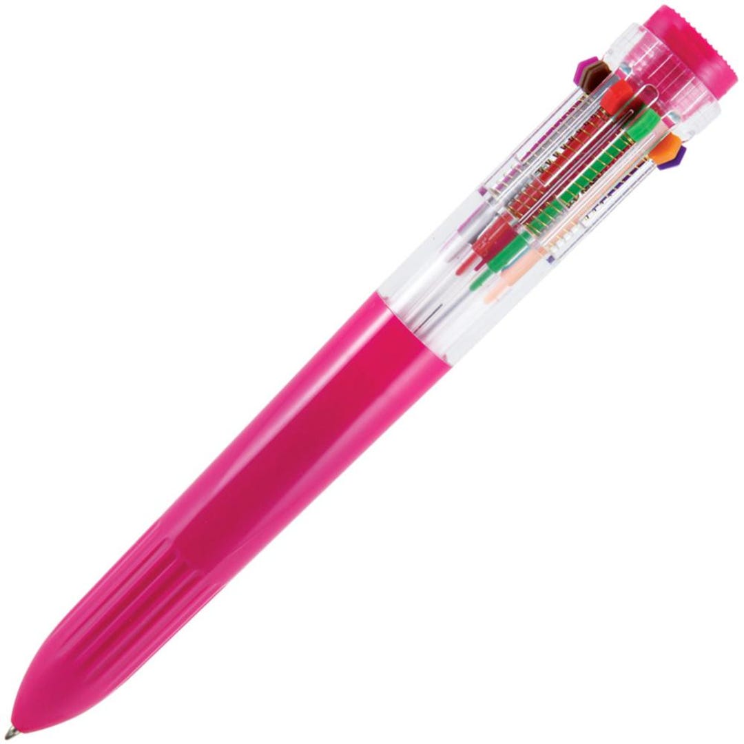 Club Jumbo 10 in 1 Multicolour Click Ballpoint Pen - Pink - Etsy