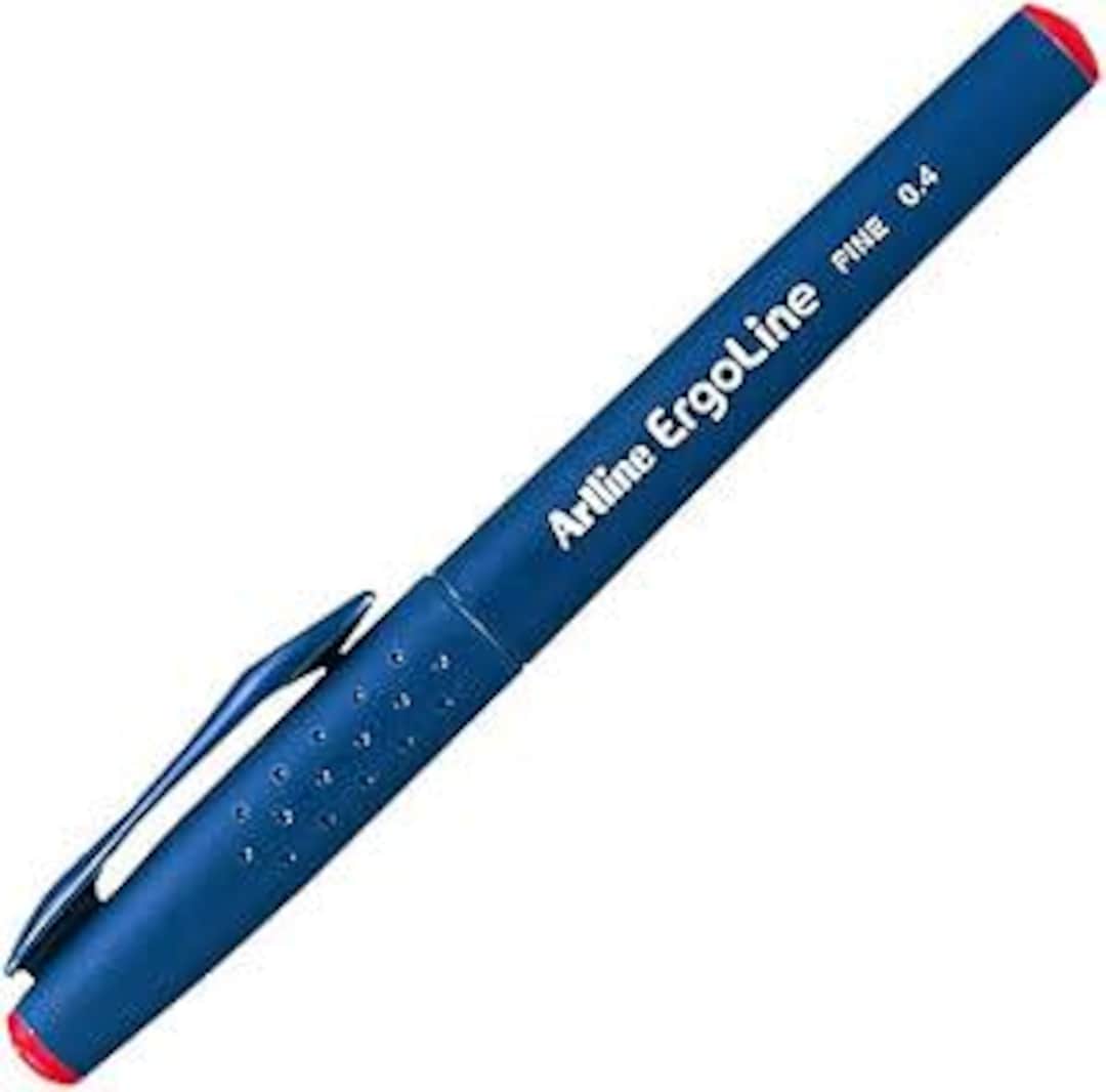 Artline Ergoline 0.4mm Fineliner Pen Ergonomic Grip Smudge Resistant ...