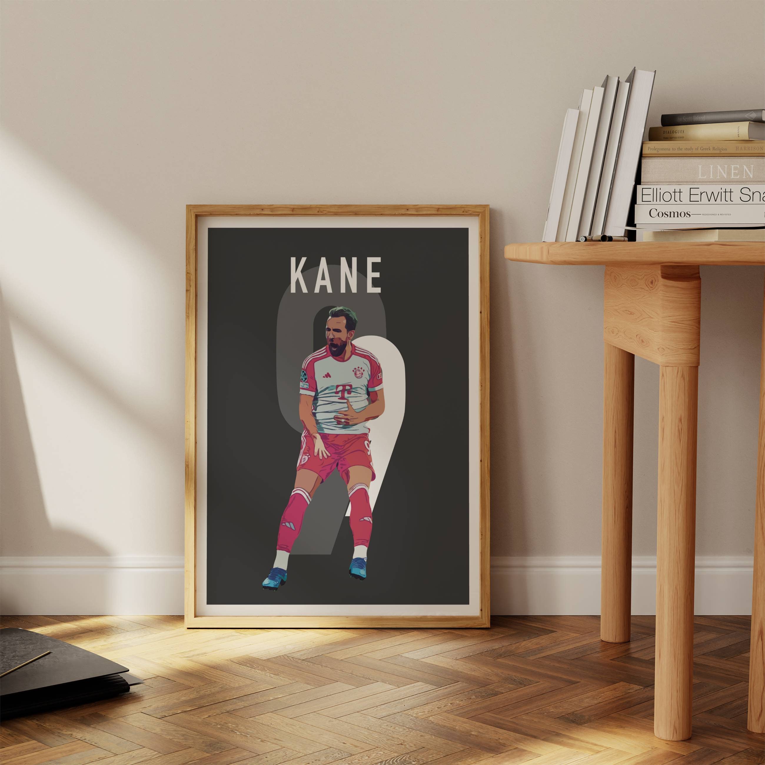 Harry Kane Soccer Poster Vector Art, Bayern Munich Decor, Harry Kane ...