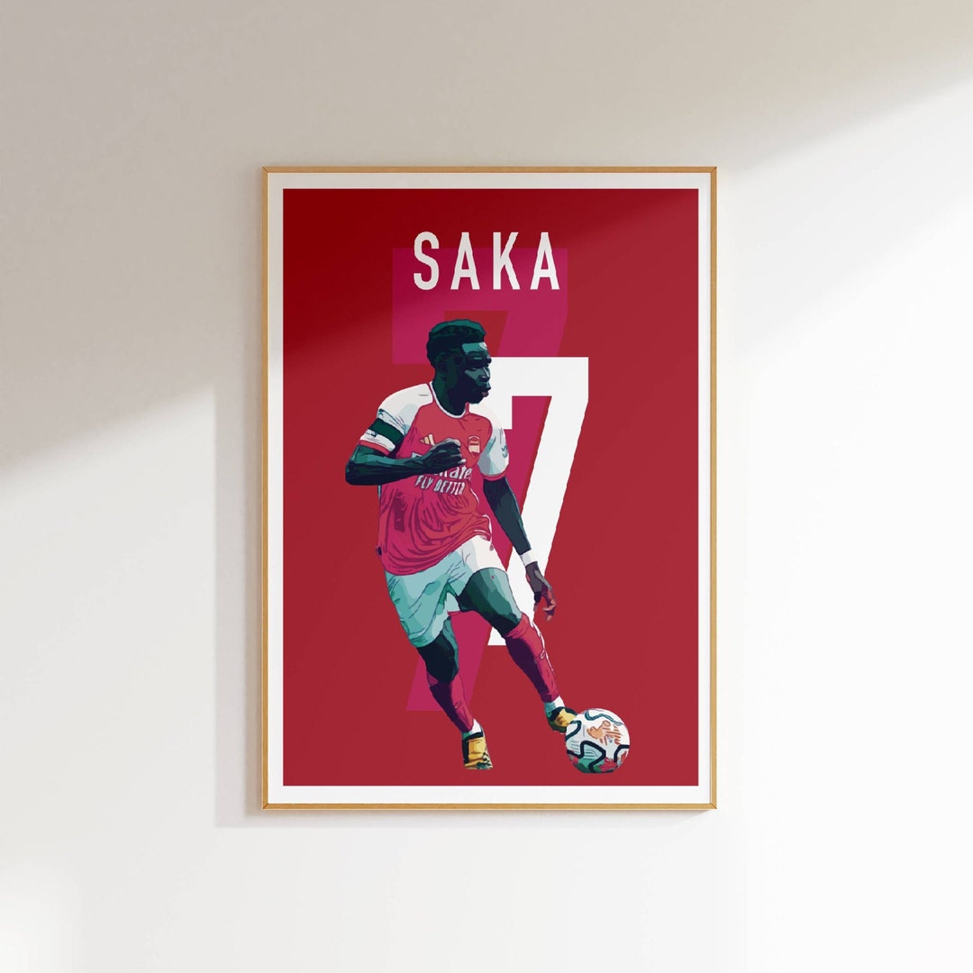 Bukayo Saka Poster Vector Art, Argentina Football Squad, World Cup Art ...