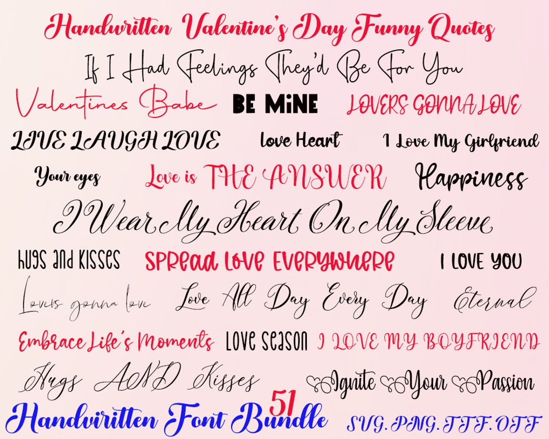 50 Handwritten Font Bundle, Cursive Font Svg, Fonts for Cricut, Canva ...