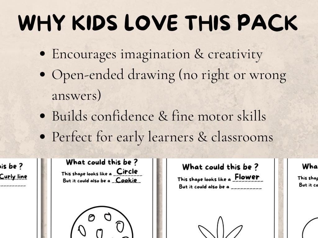 Creative Drawing Worksheets for Preschool | Think Outside the Box ...