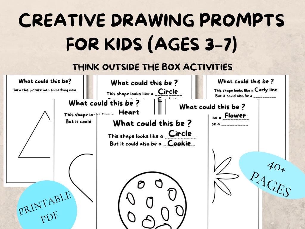 Creative Drawing Worksheets for Preschool | Think Outside the Box ...