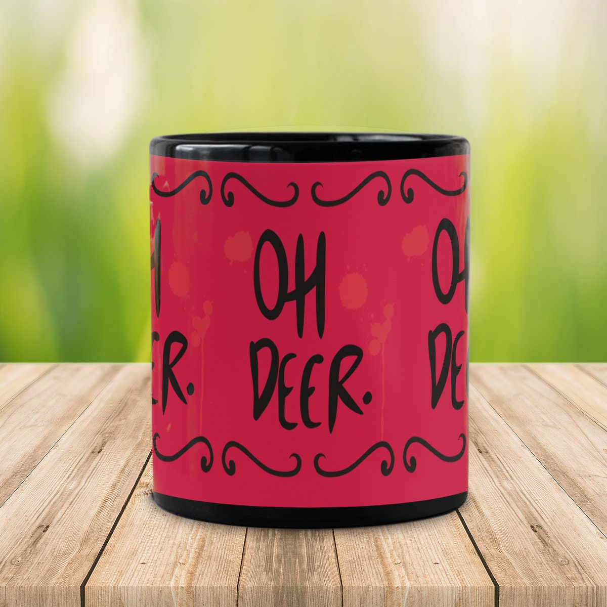 OH DEER Mug, Fan Art Alastor's Mug, Alastor Fanart Tea Cup, Radio Demon ...