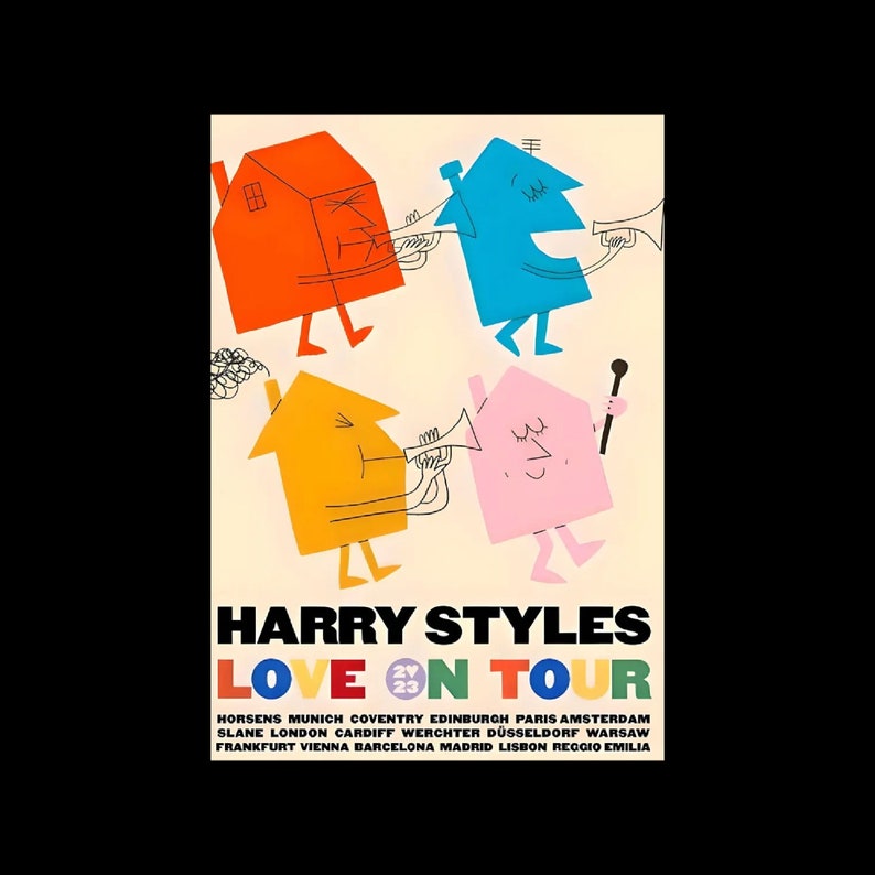 Harry Styles Love on Tour Poster Print Glossy Print Available in A3 ...