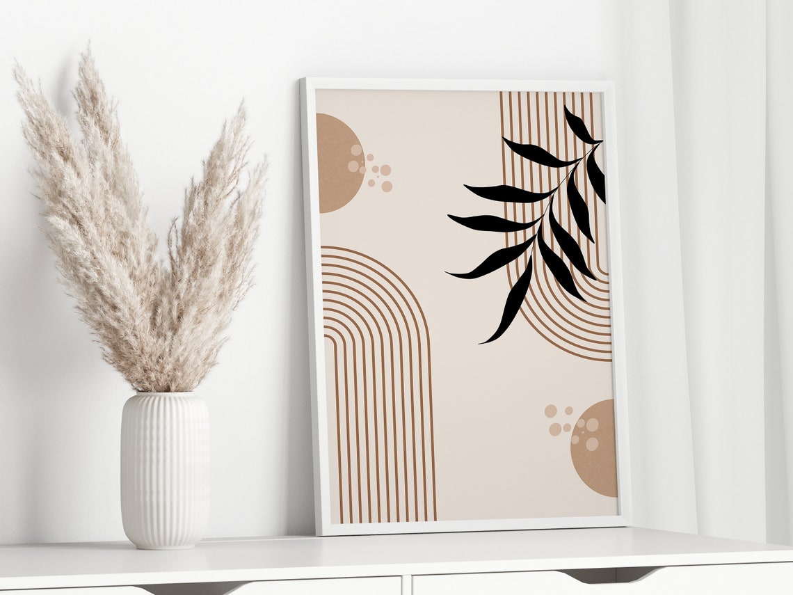 Boho Gallery Set of 3 Instant Download, Mid Century Modern Prints ...