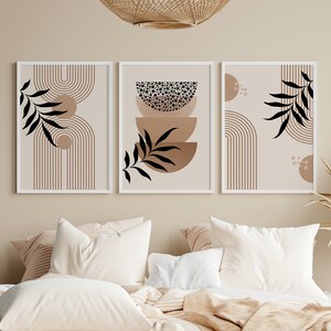 Boho Gallery Set of 3 Instant Download, Mid Century Modern Prints ...