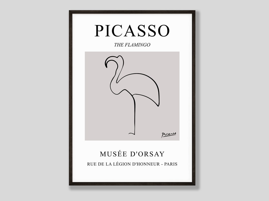 Picasso Flamingo Instant Download, Picasso Abstract Instant Download ...