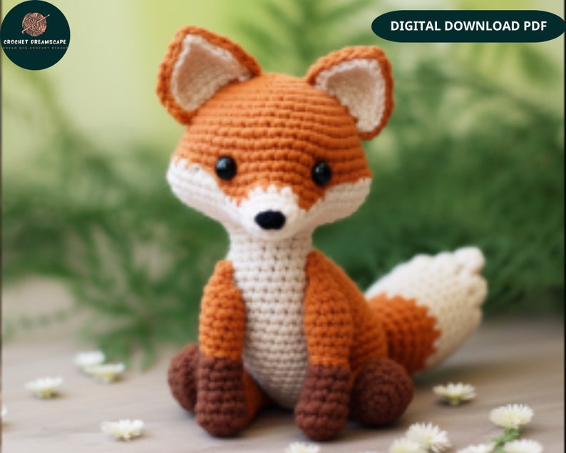 Mini Fox Crochet Pattern Cute Amigurumi Fox Plush Toy - Etsy