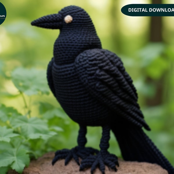 Crochet Crow Pattern - Etsy