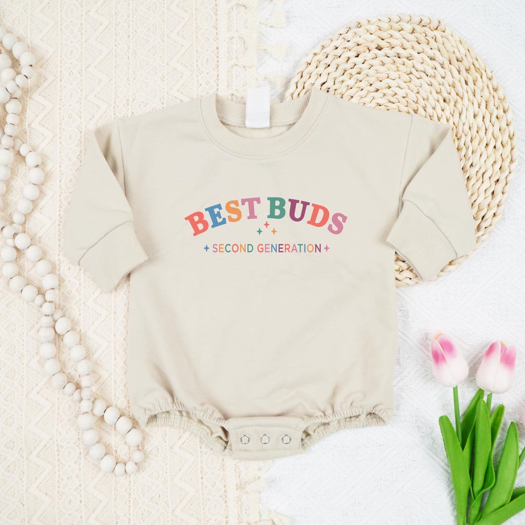 Second Generation Best Buds Romper, Best Friend Outfits, Baby Shower Gift, Baby Announcement ...