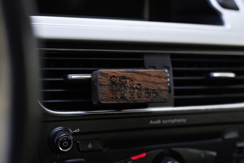 Custom Family Oak Car Air Freshener Car Essential Oil Diffuser ...