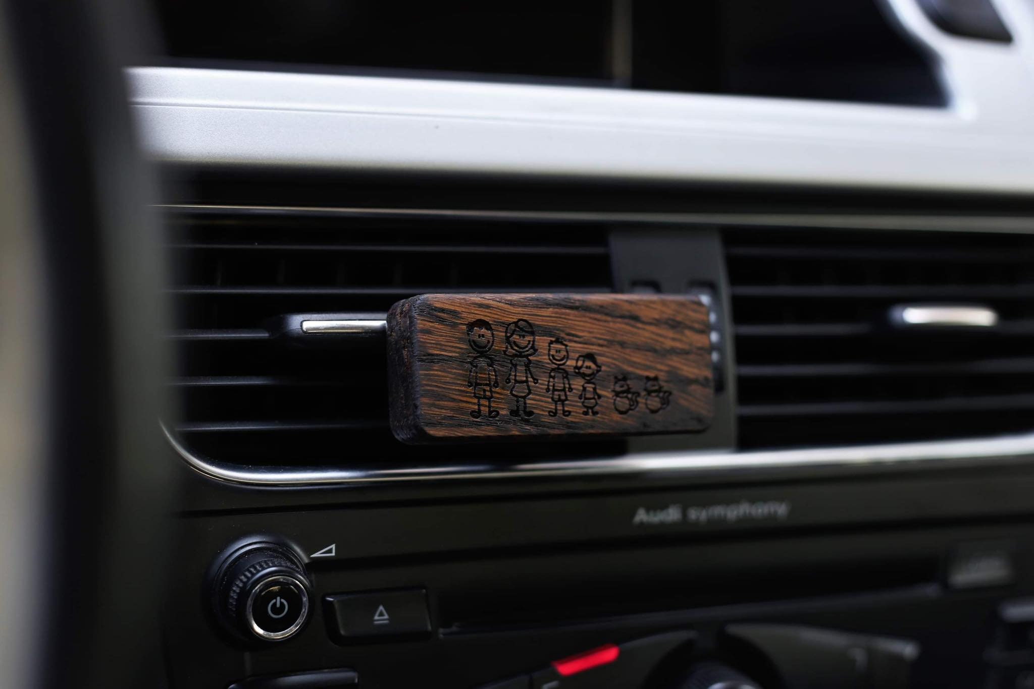 Custom Family Oak Car Air Freshener Car Essential Oil Diffuser ...