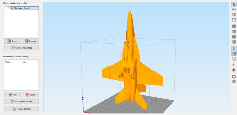 Boeing F/A-18E/F Super Hornet Fighter Aircraft 3D Print Stl File High ...
