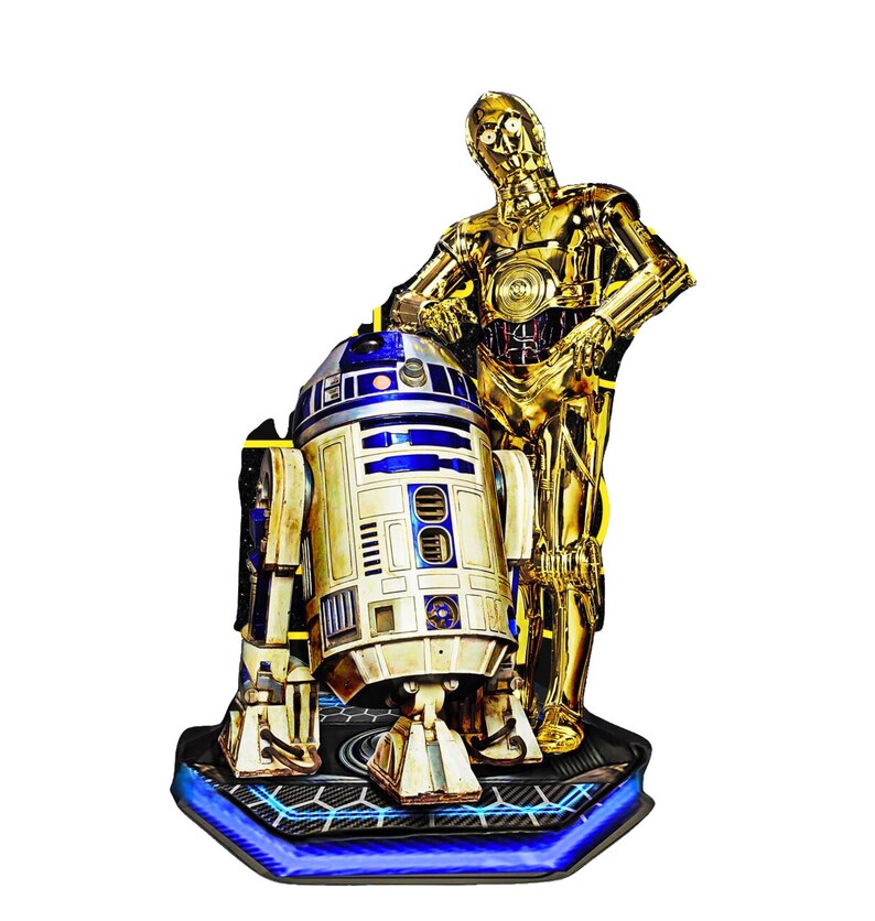 R2D2 and CP30 Star Wars 3D Print Stl Files High Quality - Etsy