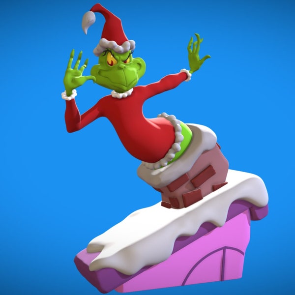 Grinch .stl File - Etsy