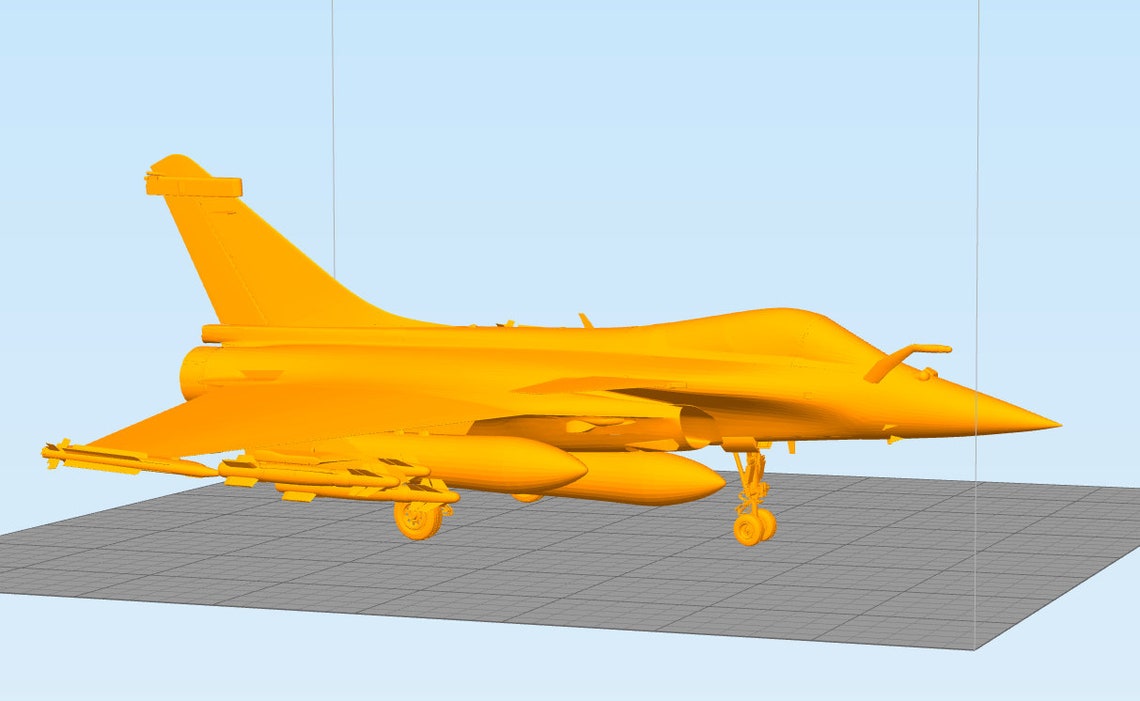 Dassault Rafale Fighter Aircraft Jet 3D Print File High Quality - Etsy ...