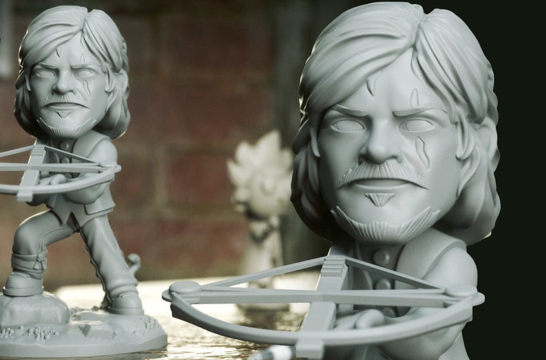 Walking Dead Daryl Chibi 3D Print Stl Files - Etsy