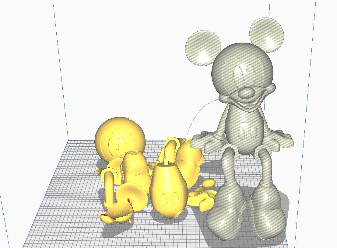 Mickey Mouse 3d Print Stl Files High Quality Etsy