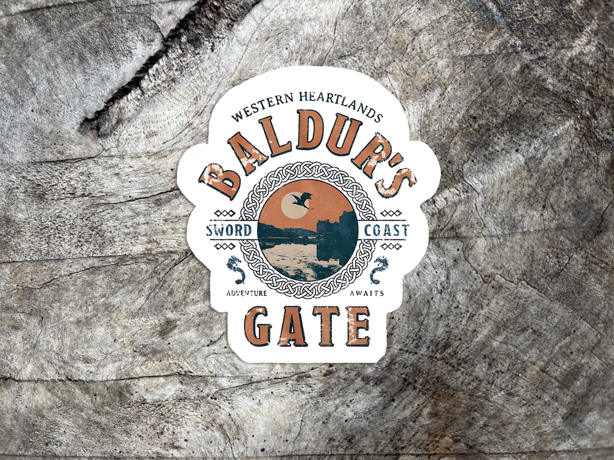 Baldurs Gate Logo Sticker/ Baldur's Gate 3 Sticker/ - Etsy Australia