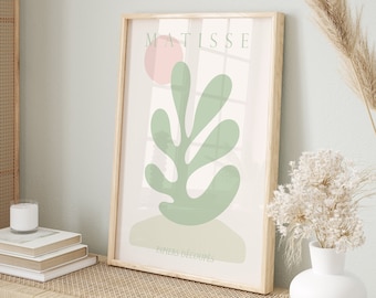 Sage Green and Blush Pink Matisse Gallery Wall Set of 6 Poster - Etsy