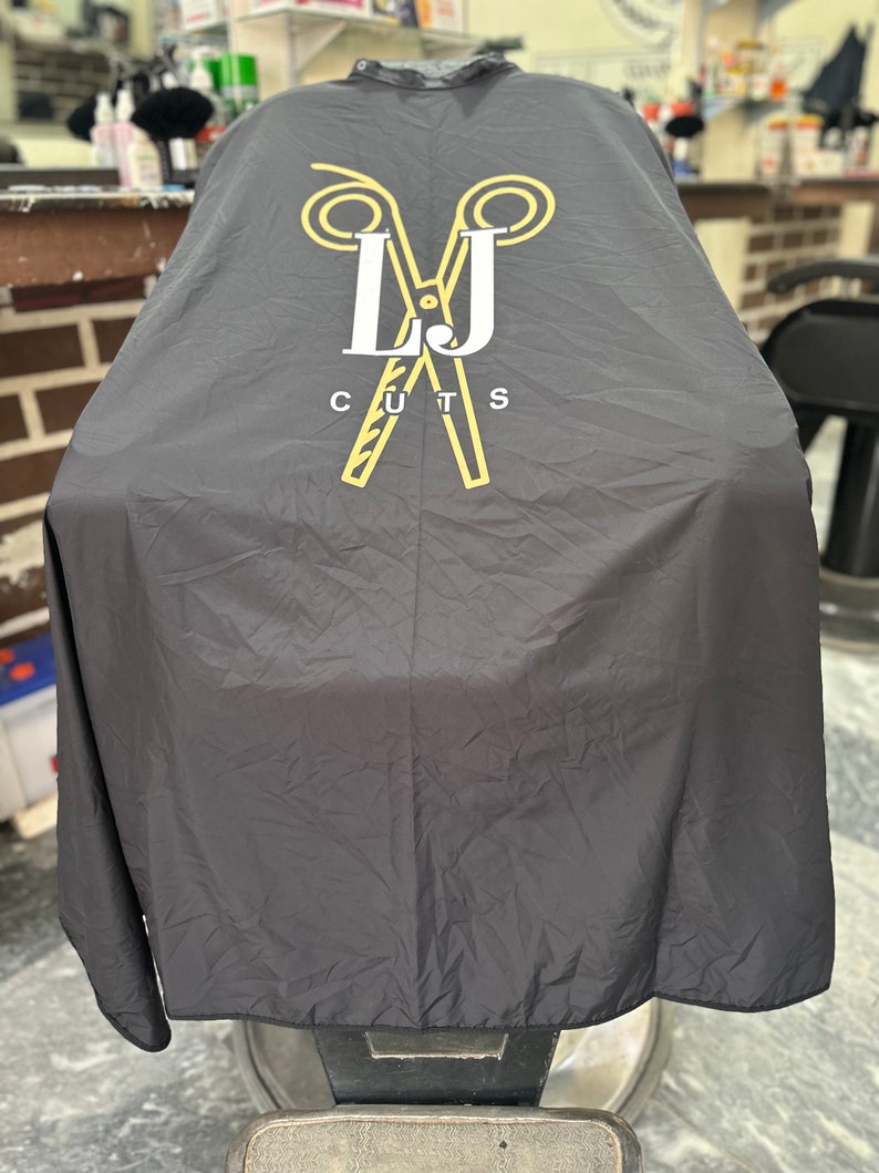 Personalized Custom Text Logo Printed Styling Capes With Snap Closure ...