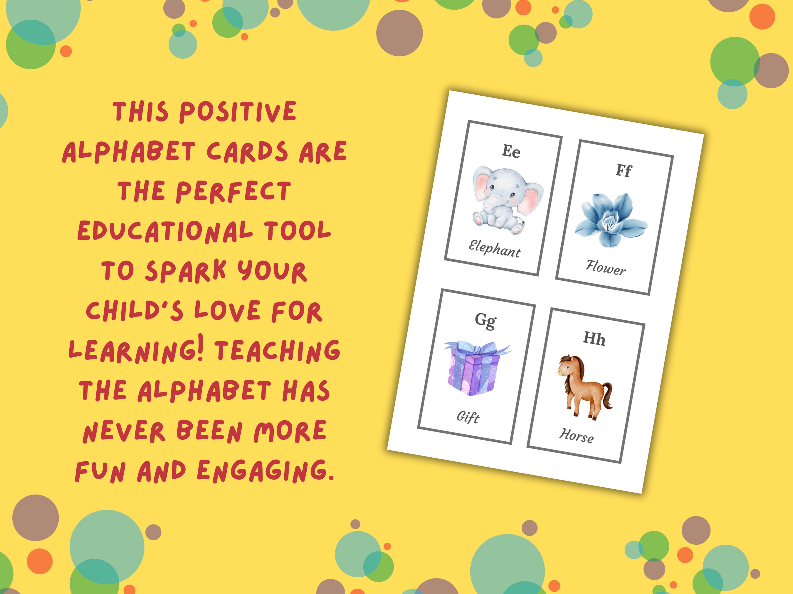 Printable Alphabet Flash Cards Printable Alphabet Alphabet - Etsy